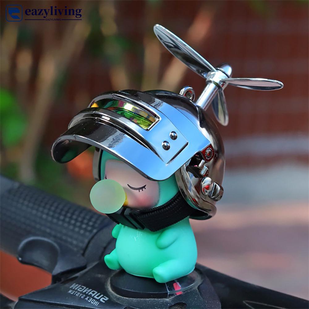 EAZYLIVING Car Cute Duck With Helmet Propeller Wind-breaking Duck Car ...
