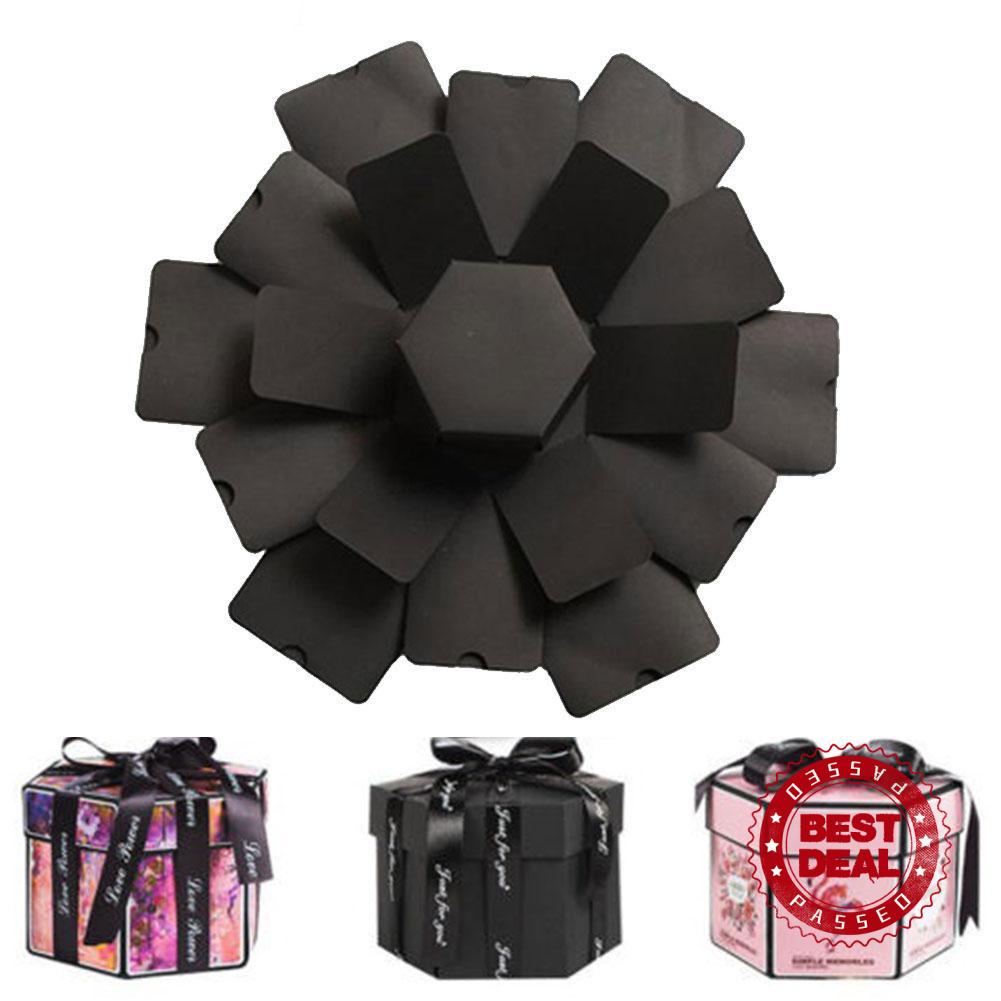 Veromoda DIY Self Adhesive Photo Album Hexagon Surprise Explosion Photo ...