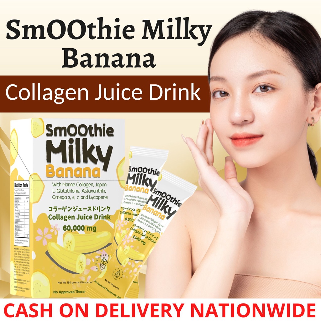 SMOOTHIE MILKY BANANA Collagen Drink | 60,000 mg | 10 Sachets ...