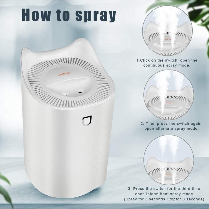 Humidifier Air Humidifier Anti-Burn Aroma Diffuser Purifier K7 Dual ...