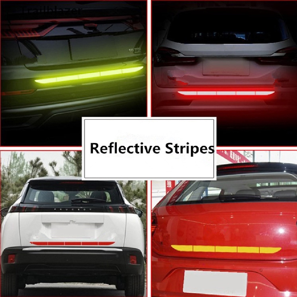 TBPH Car Reflective Stripes Warning Sticker Tape Auto Rear Warning ...