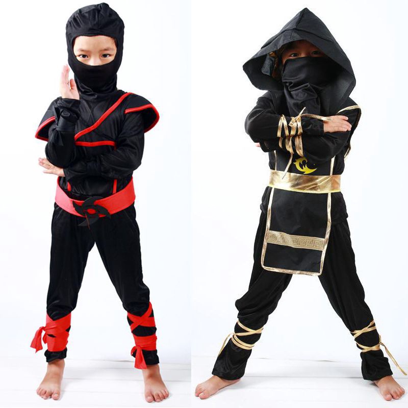 Ninja Costume forKids Children Japanese Samurai Warrior Fancy Halloween ...