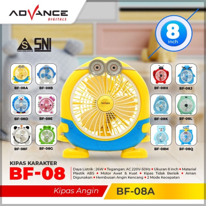Advance Character Mini Fan BF-08 / BF08 Low Watt | Shopee Philippines