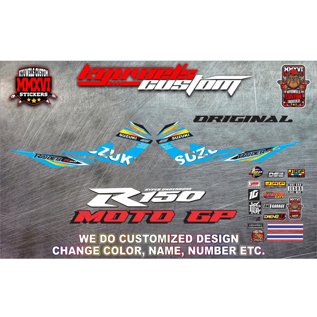 RAIDER R150 MOTO GP DECALS | Shopee Philippines