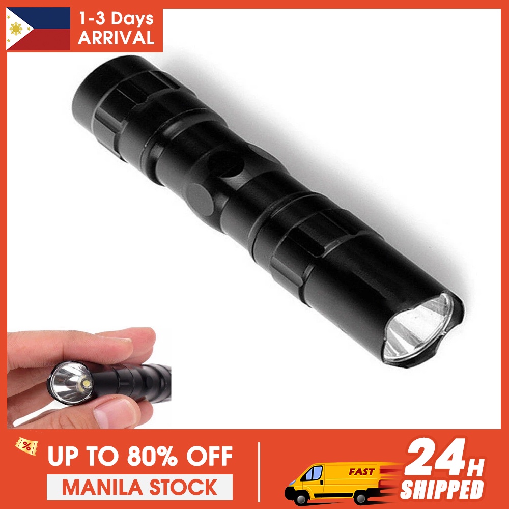 Portable LED Flashlight Battery Powered Emergency Lighting Flashlight ...