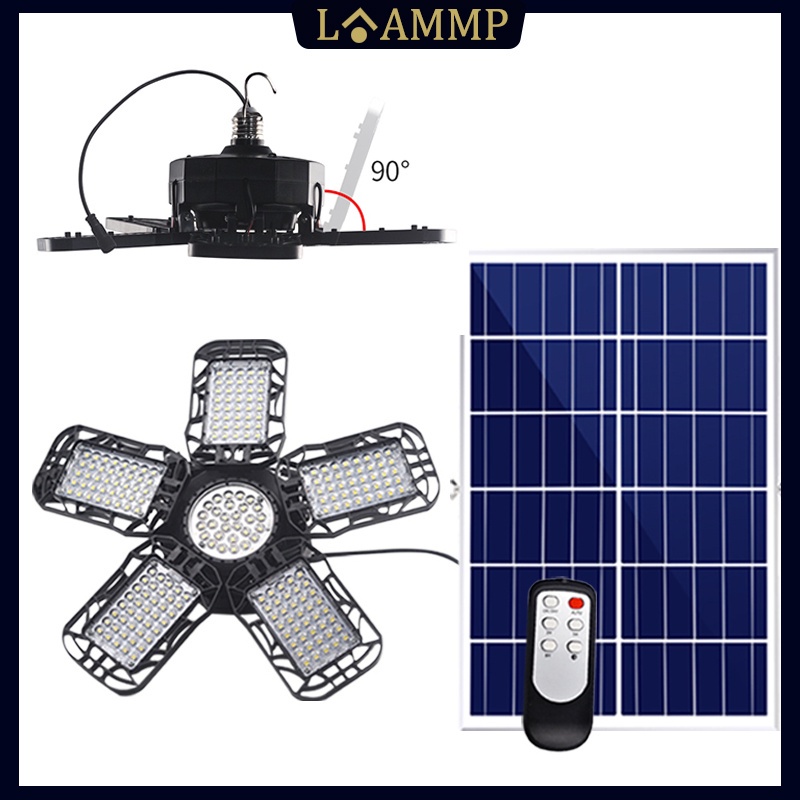 Foldable Solar Led Ceiling Deformable Solar Chandelier Lamp Indoor With ...