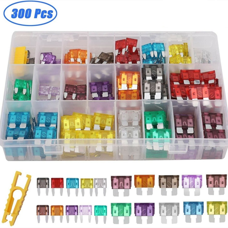 300/120PCS auto blade fuse small and standard insert car fuse | Shopee ...