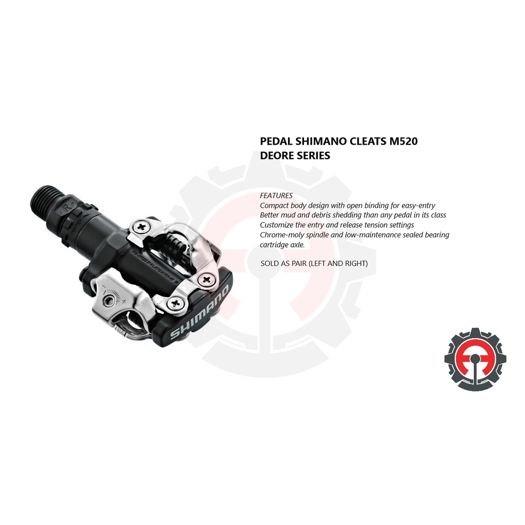 Pedal cleats Deore M520 SPD (pair) shimano | Shopee Philippines