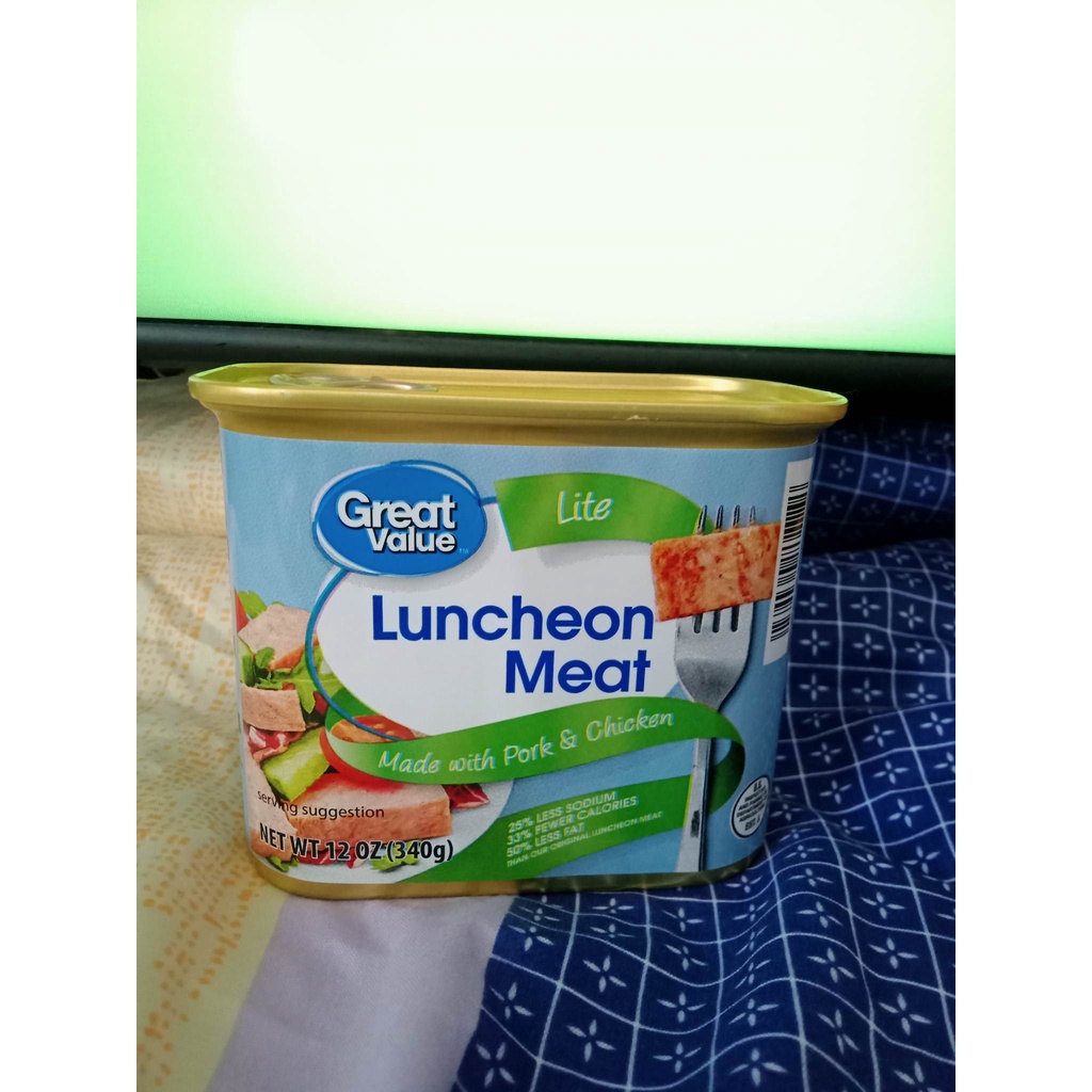 GREAT VALUE LUNCHEON MEAT Lite 340g | Shopee Philippines