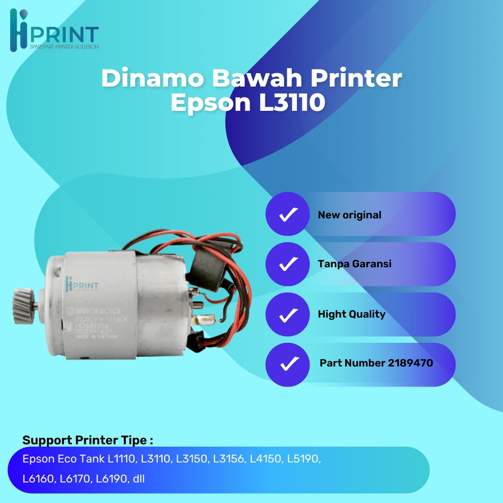 Dynamo Motor Under Printer Epson L3210 L1110 L3100 L3101 L3110 L3116 ...