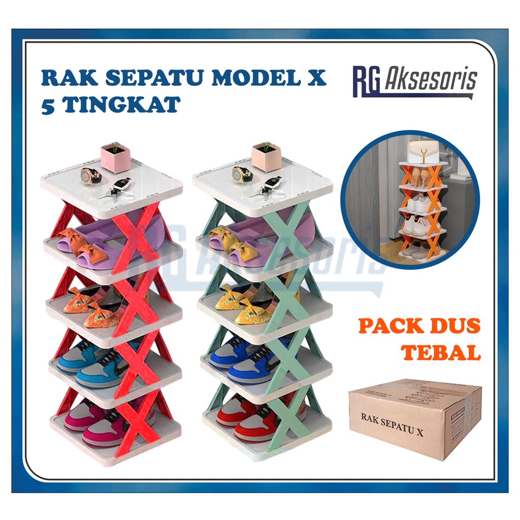 Rgaccessories Shoe Rack MODEL X 5-level Multipurpose Shoe Holder ...