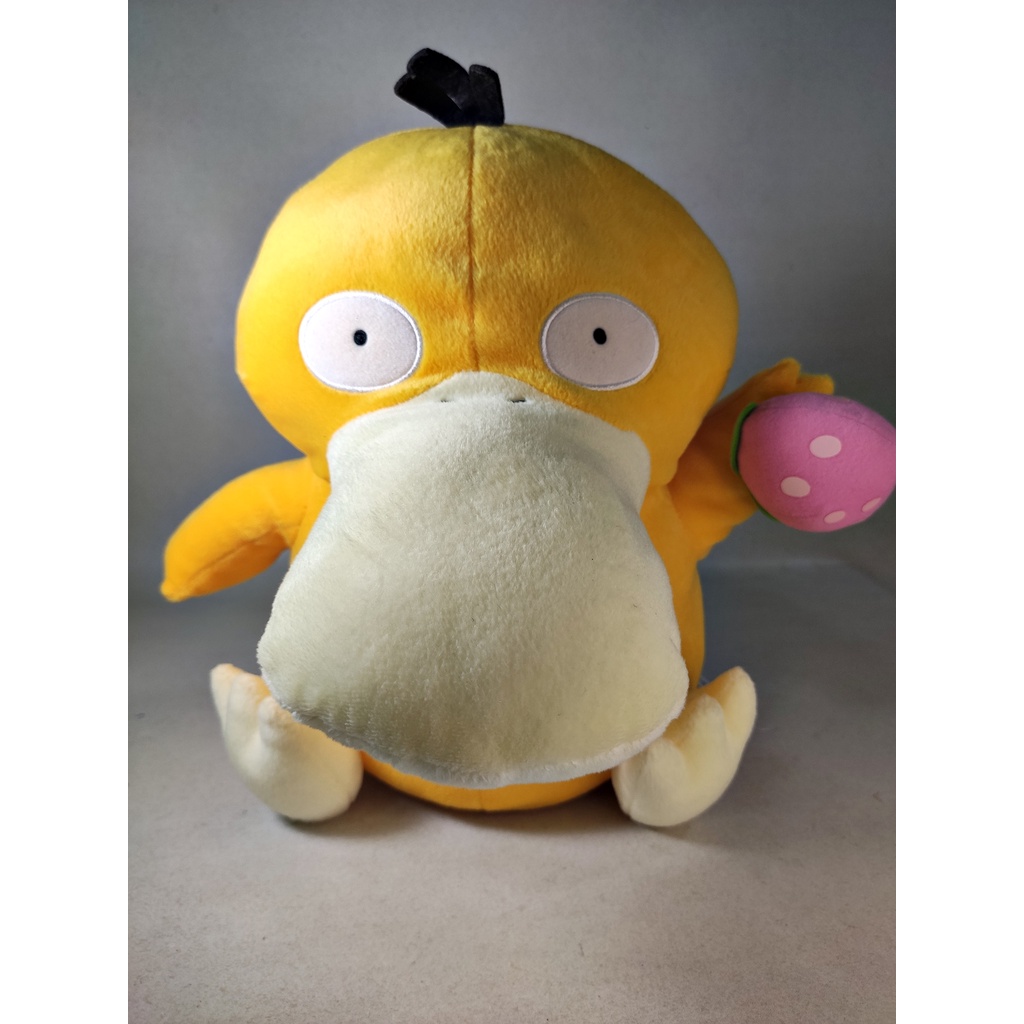 POKEMON PSYDUCK BIG MOGUMOGU 35CM STRAWBERRY SNACK PLUSH STUFFED TOY ...