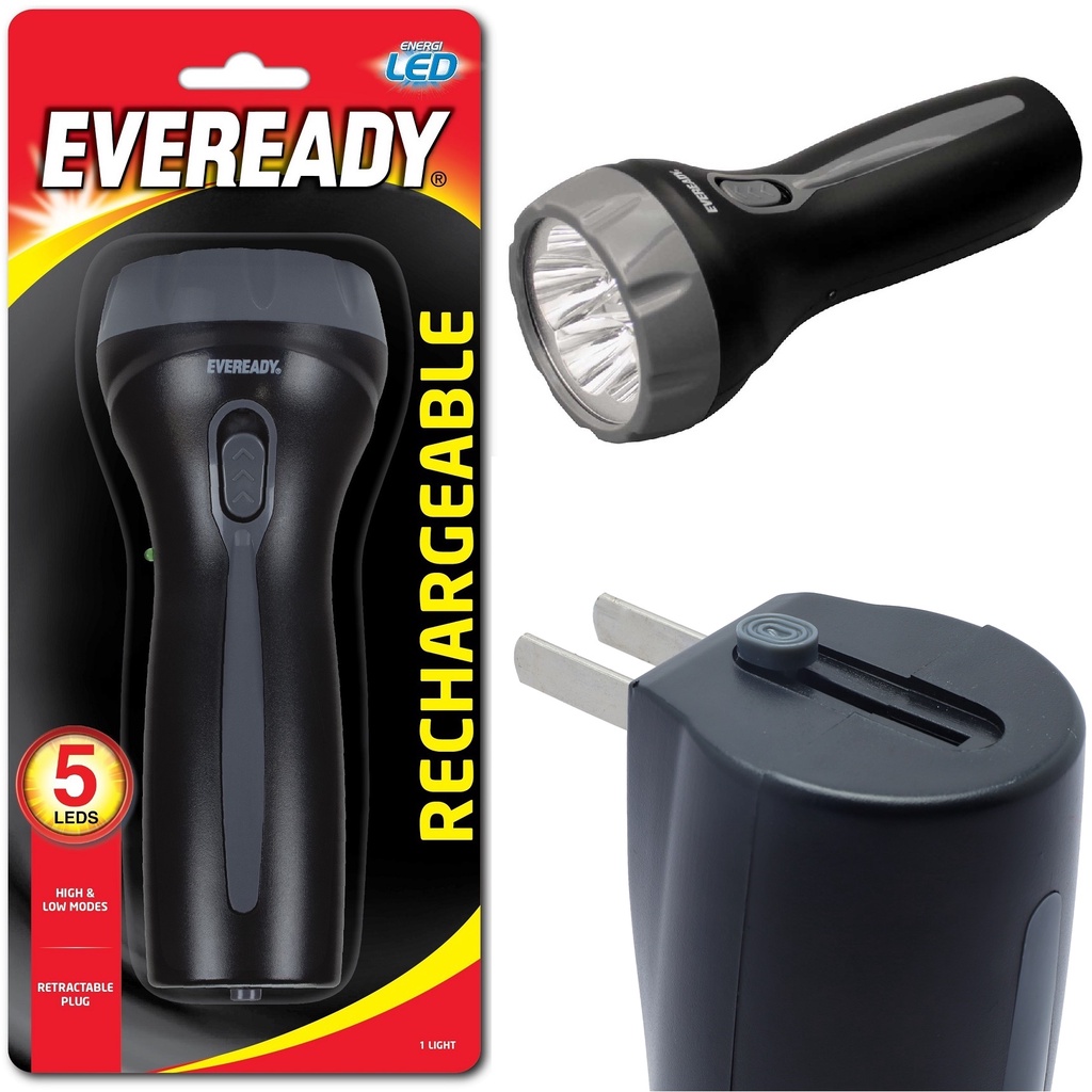 Eveready Rechargeable Flashlight Mini Torch Light LED RHAPLA ...
