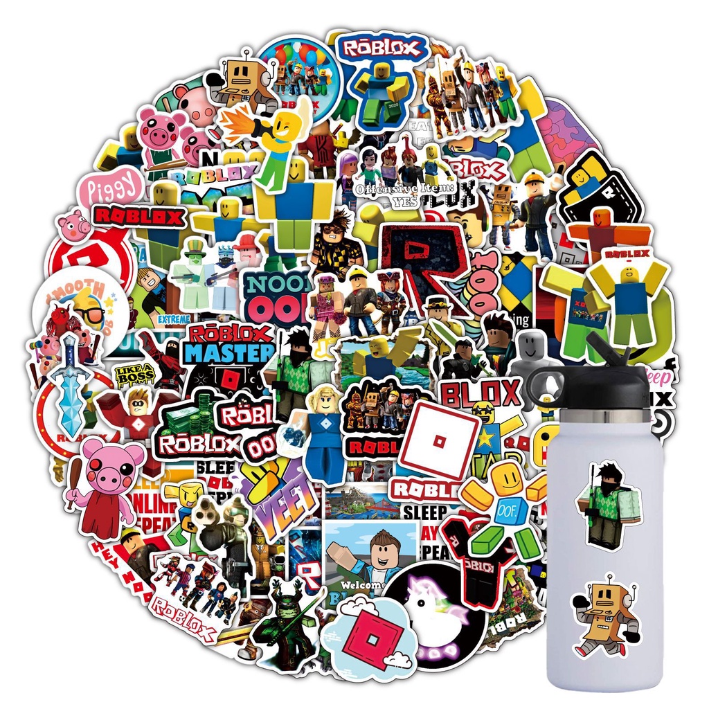 10/50Pcs/Set Roblox Series A VR Games DynaBlocks Stickers DIY Fashion ...