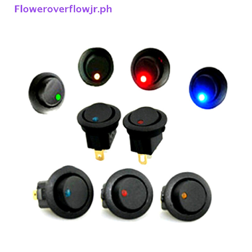 SSF New 1pcs/set 12V Car Round Dot LED Light Rocker Toggle Switch Sales ...