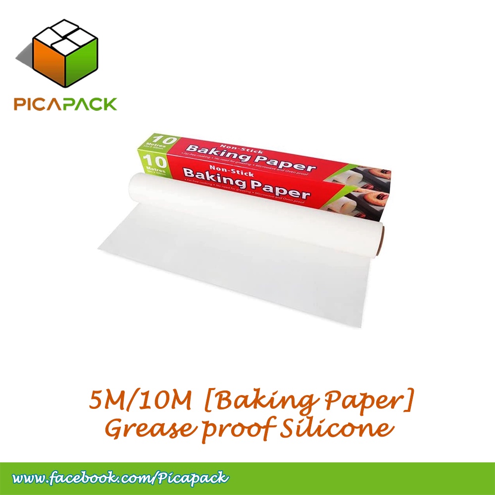 5M/10M [Baking Paper] Grease proof Silicone Oil Paper Parchment ...