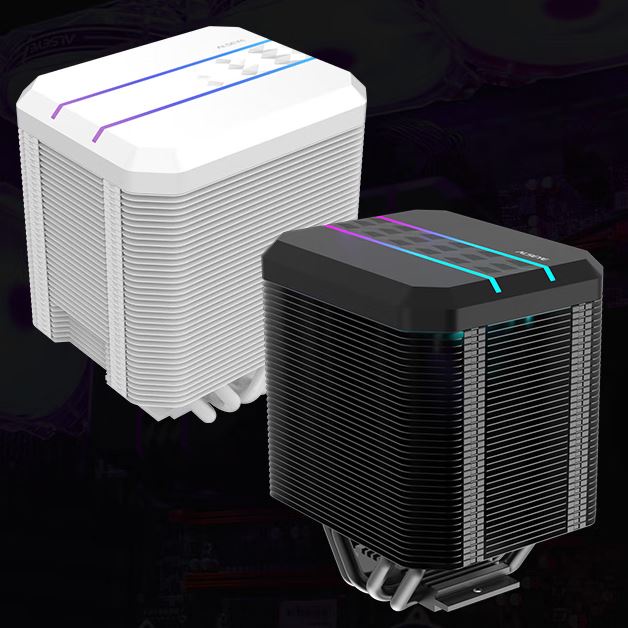 ALSEYE M90 CPU air cooler dual tower single fan 4 heat pipes 190W for ...