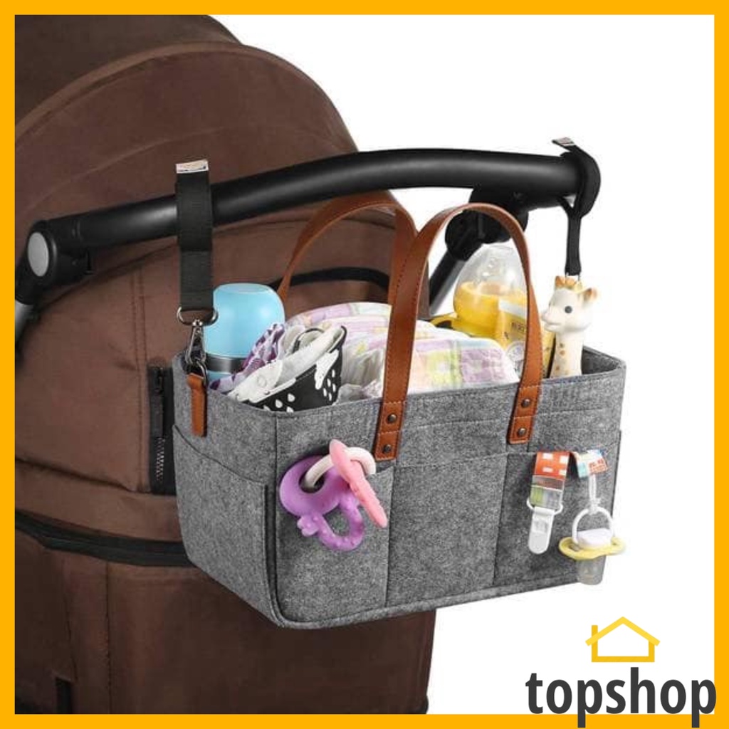 TOPSHOP Baby Diaper Caddy Organizer Baby Portable Nursery Bin Car ...