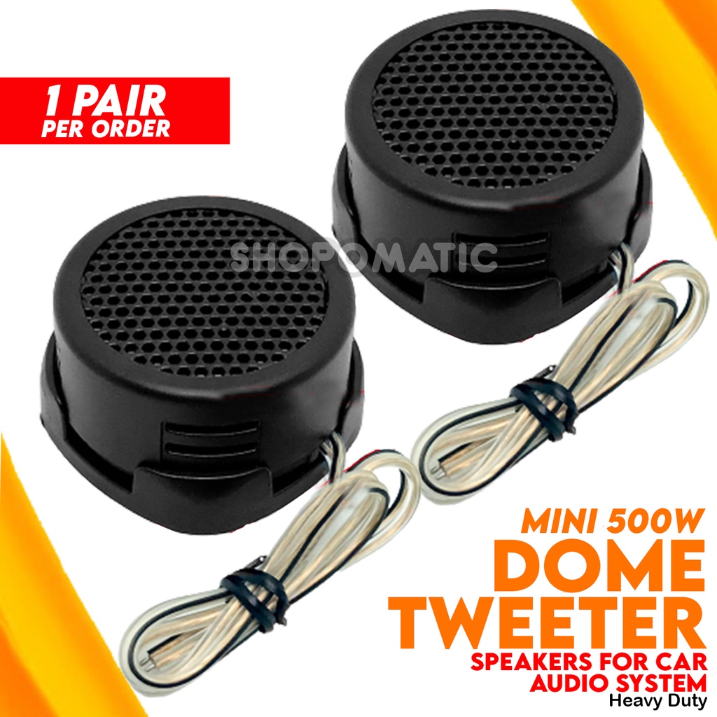 🟧 Mini Dome Tweeter Speakers For Car Audio System (set) 🟧 | Shopee ...