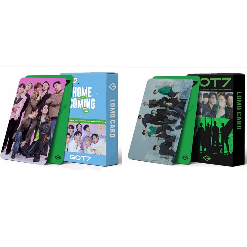 60pcs/box GOT 7 2022 COME BACK Album NANANA Photocards HOME COMING Lomo ...