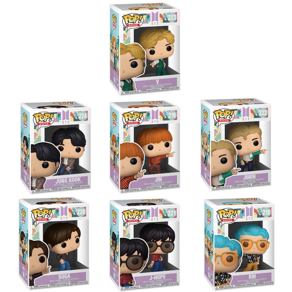 Funko Pop BTS Dynamite Jung Kook Jimin Jin Jhope Suga Action Figure ...