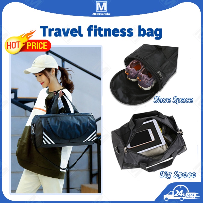 Gym Bag Yoga Bag Sports Large Travel Bag Portable Cylindrical Shoulder ...