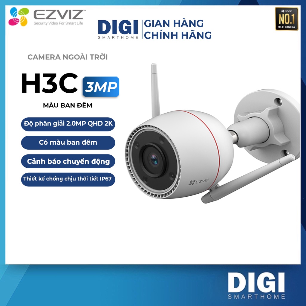 Ezviz H3C 5MP H3C 4MP IP/Wifi Camera, H3C 3MP 2-Way Talk - Full Color ...