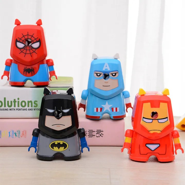 Superhero Avenger Pencil Sharpener/Spiderman/Spiderman / Batman ...