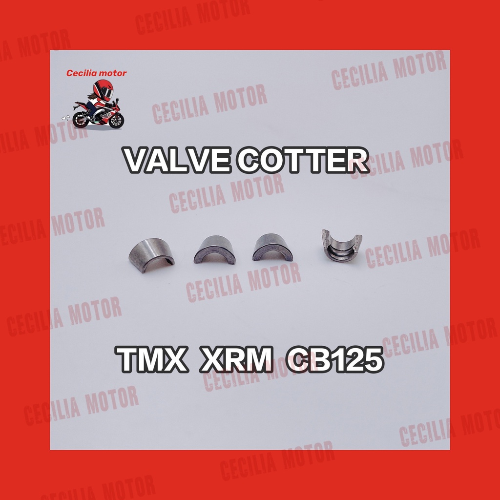 MOTORCYCLE PART VALVE COTTER KIT FOR XRM TMX CB-125 | Shopee Philippines