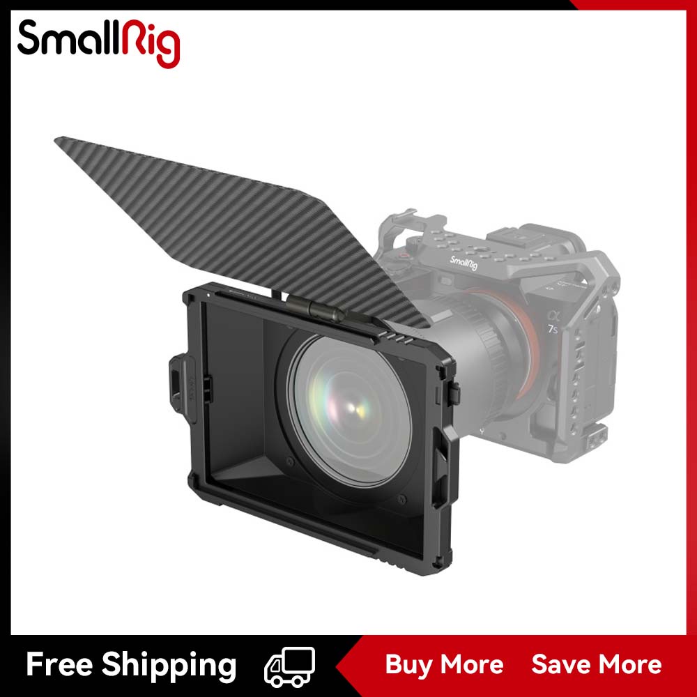 SmallRig Mini Matte Box Lite, DSLR Matte Box with Carbon Fiber Top Flag ...