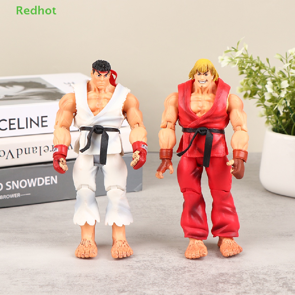 Kawaii Street Fighter Anime Action Figure PVC Toys Cute Standing Hoshi ...