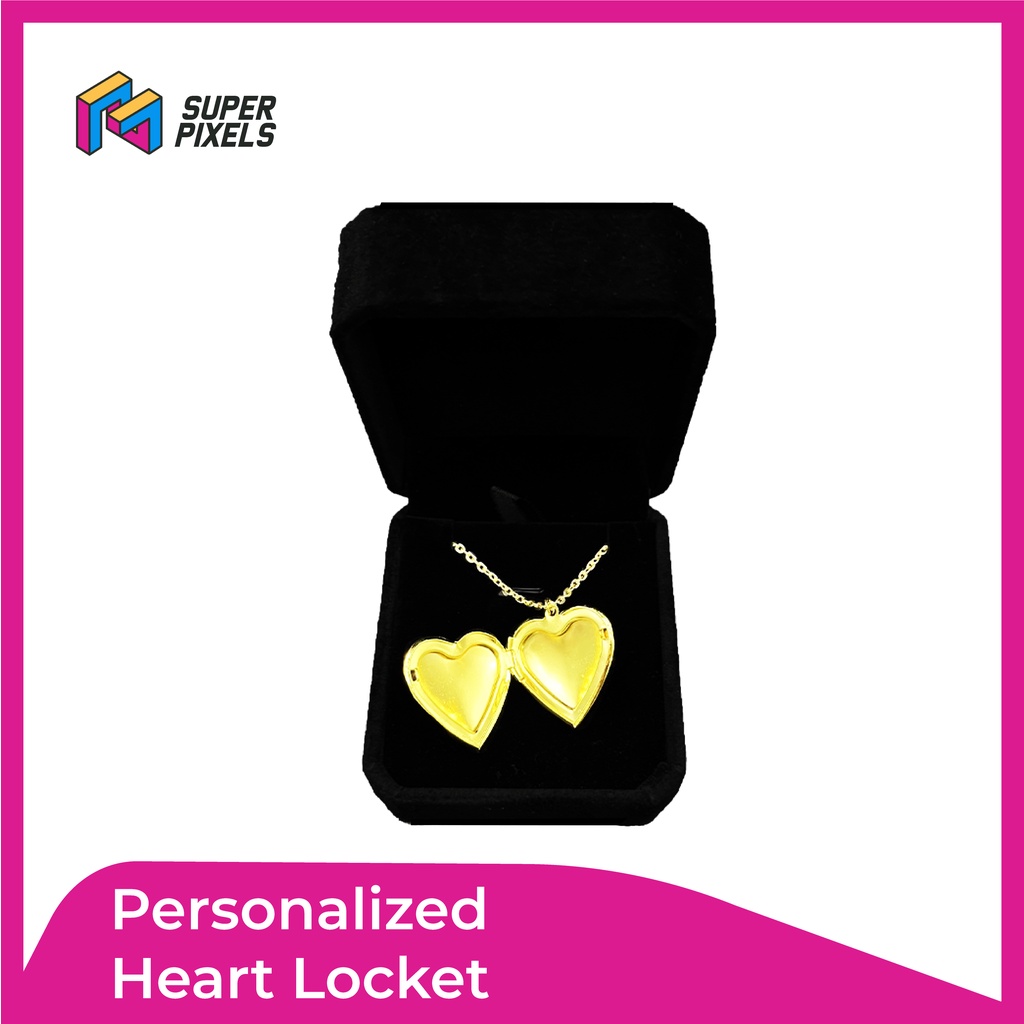 Personalized Heart Locket (Gold and Silver) by Super Pixels | Shopee ...