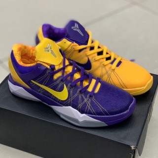 Kobe 7 Lakers Purple Yellow Mixmatch Sports Basketball Shoes For Men ...