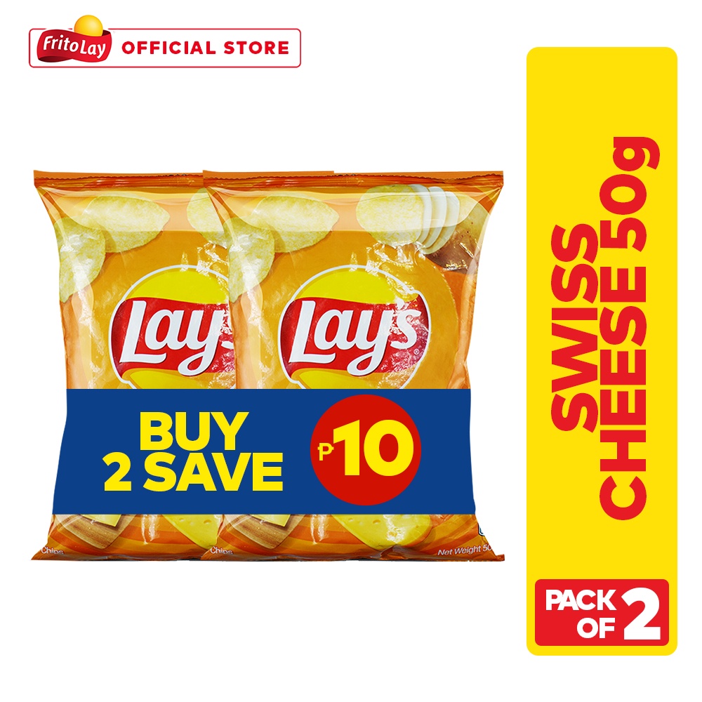 Lay's Swiss Cheese 50g Buy 2 Save P10 | Shopee Philippines