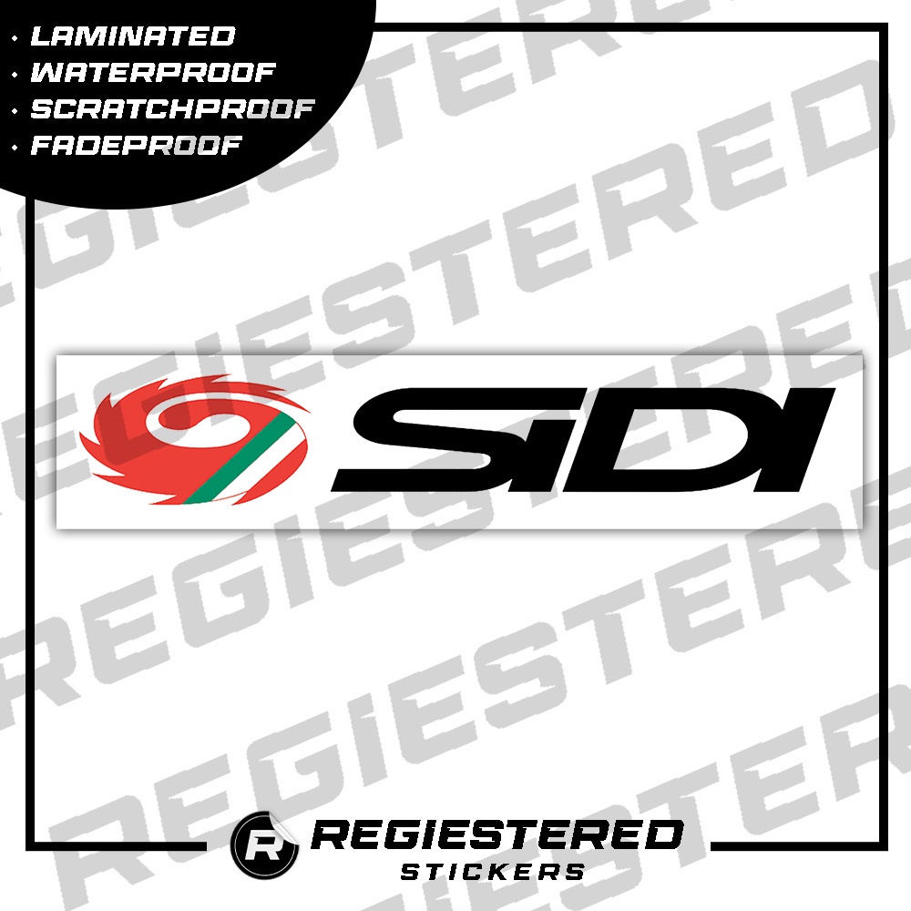 SIDI Sticker Waterproof Laminated Outdoor Indoor Helmet Motorcycle Bike ...