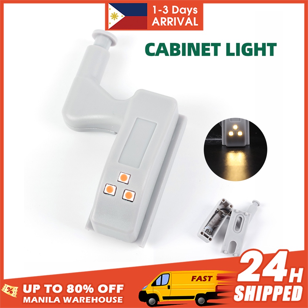 LED Inner Hinge Lamp Closet Light Battery Wireless Lamp Universal ...