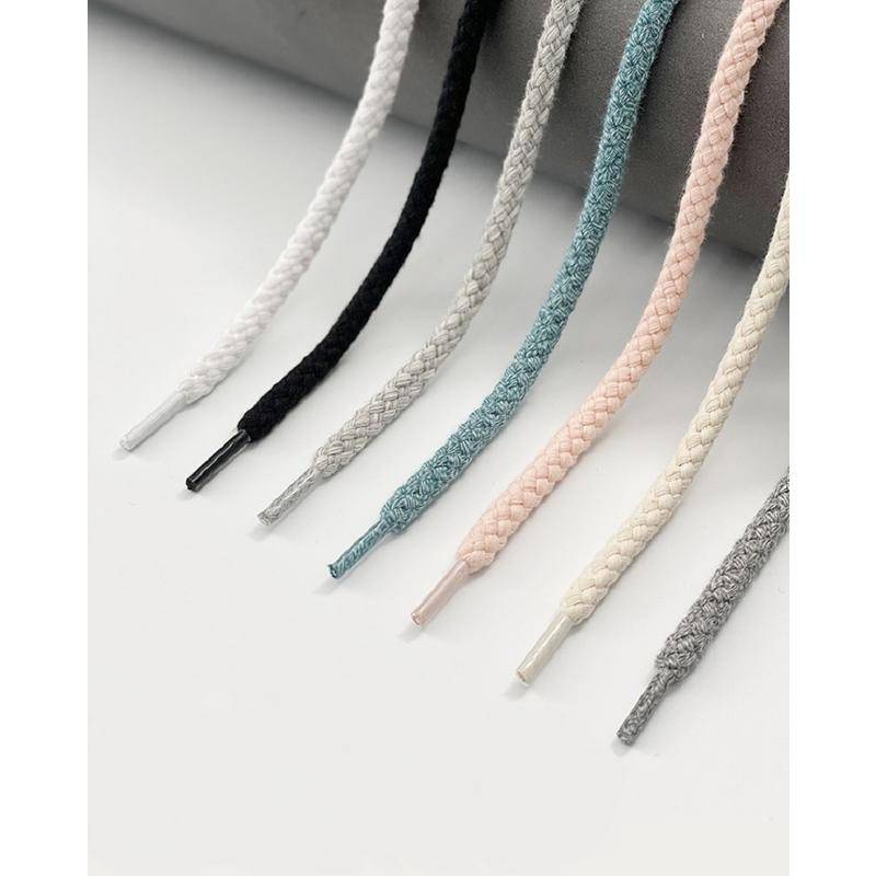 1 Pair Thick Hemp Rope Shoelaces DUNK Canvas Cotton Round Shoelaces ...
