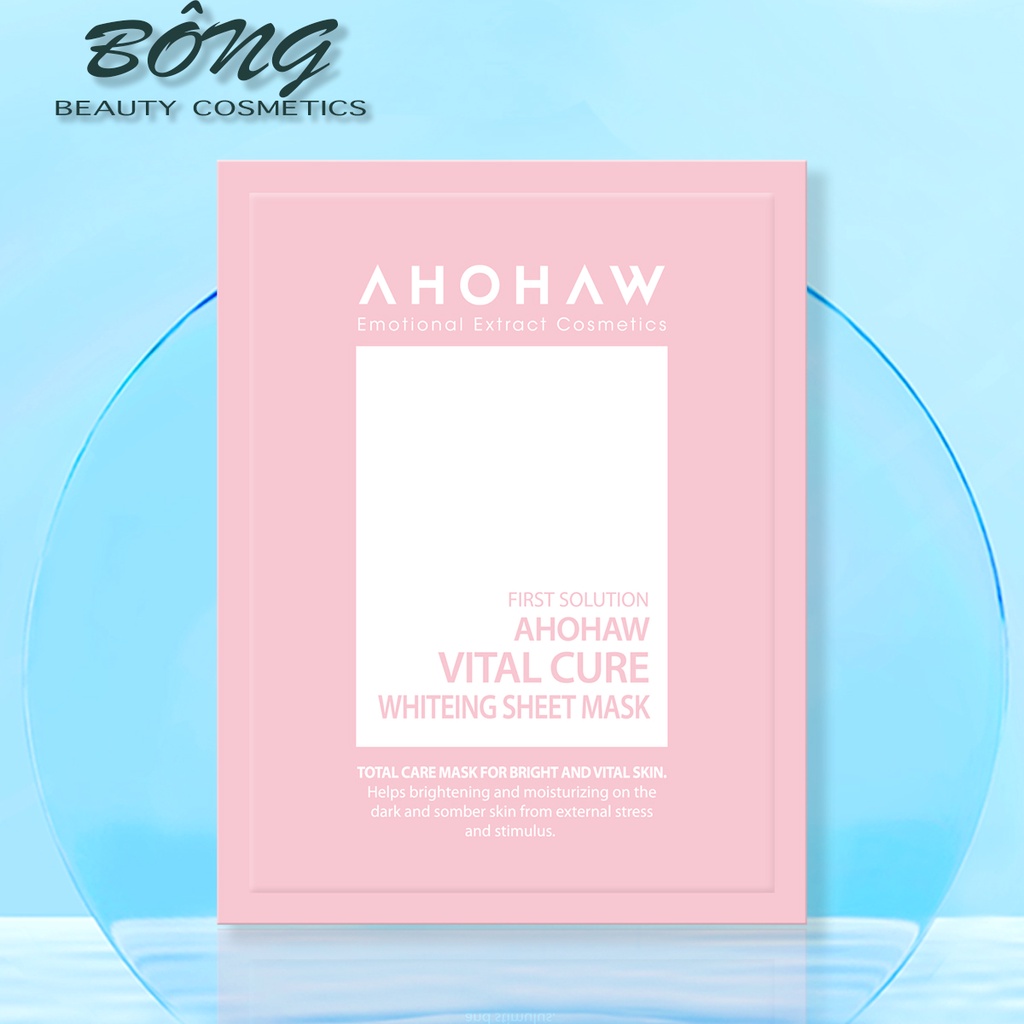Ahohaw Vital Cure Whitening Sheet Mask- (Genuine) | Shopee Philippines