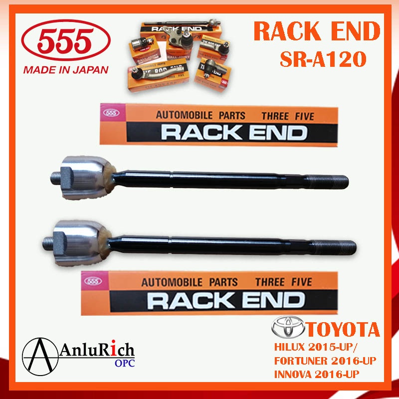 RACK END 555 TOYOTA INNOVA/FORTUNER/HILUX 2015-UP ( SET 2PCS) PART NO ...