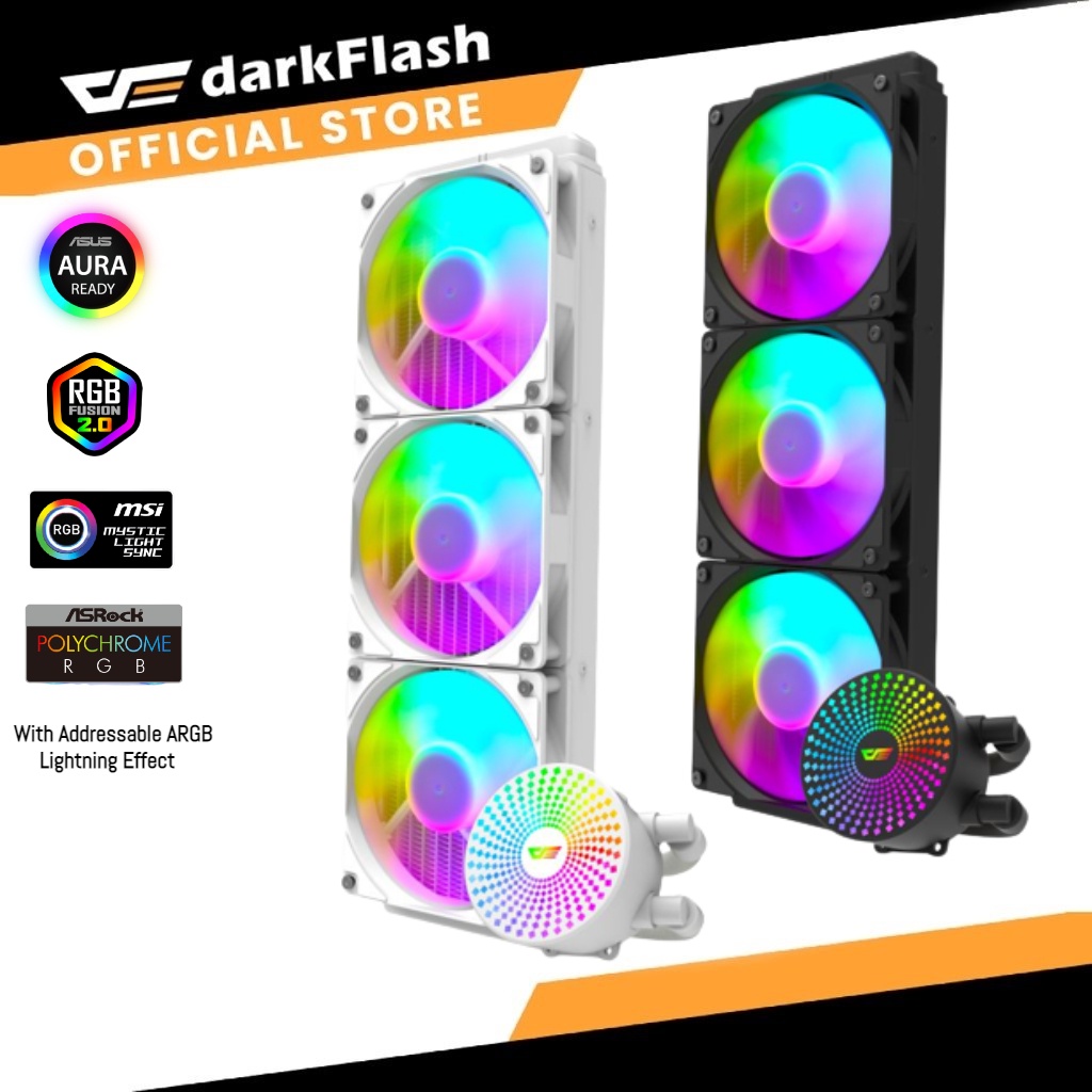 DarkFlash Radiant DC360 AIO ARGB Liquid CPU Cooler | Shopee Philippines