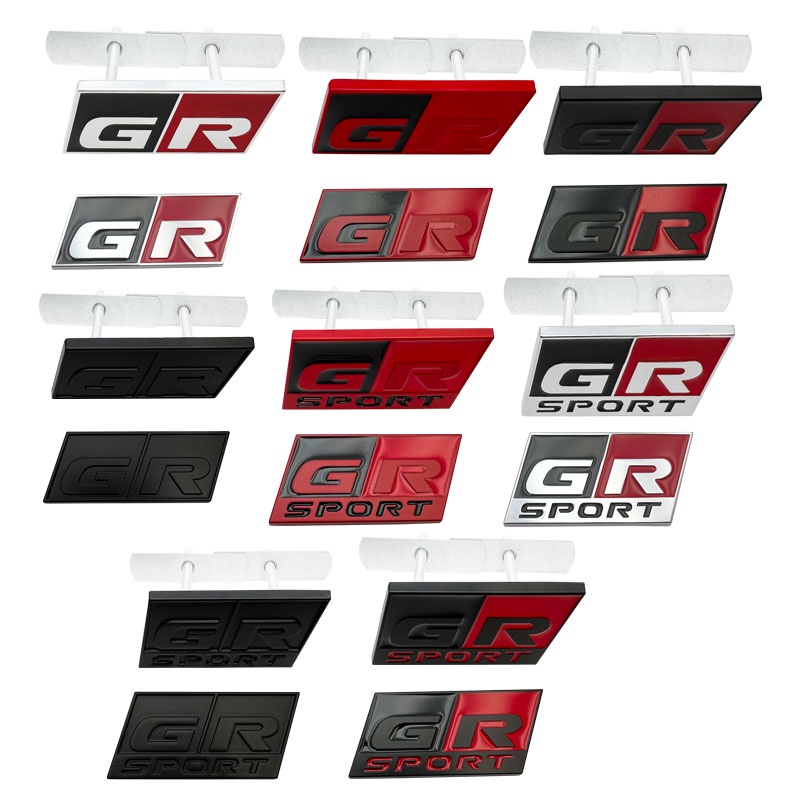 3D Metal GR Sport Logo Car Sticker Emblem Decals Front Grille Badge For ...