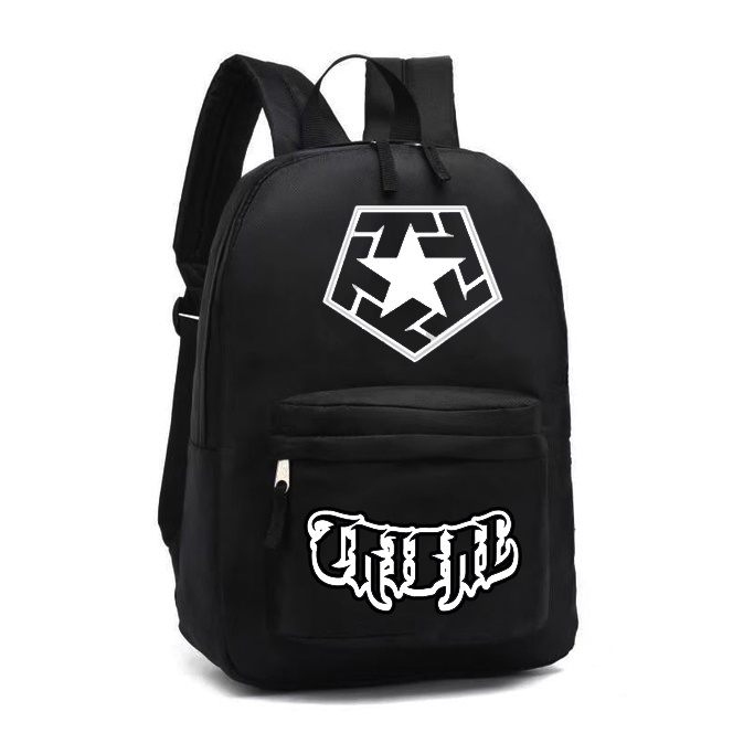 Street style college student backpack school bags for men and women on ...
