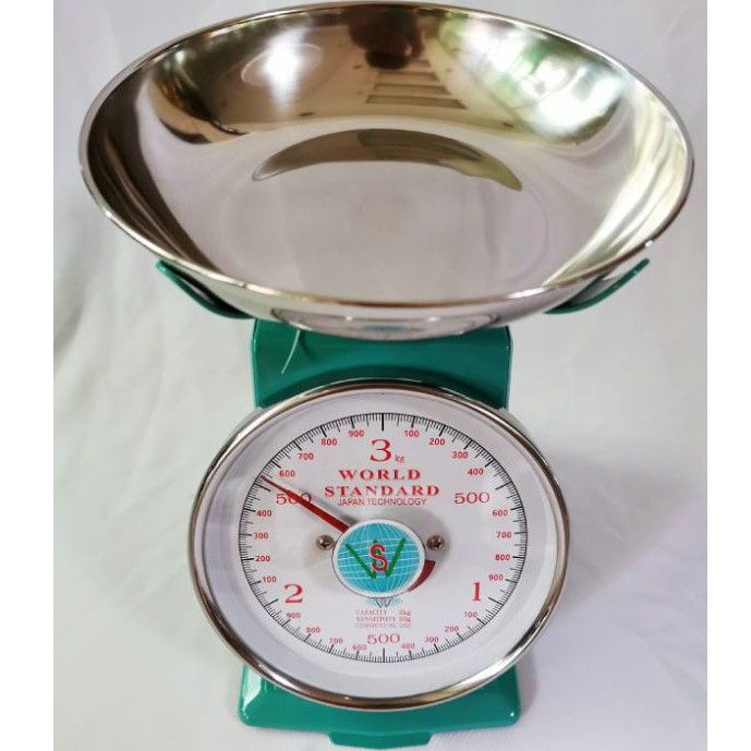 World Standard Metal Weighing Scale 3kg Bowl(with 1 year warranty ...
