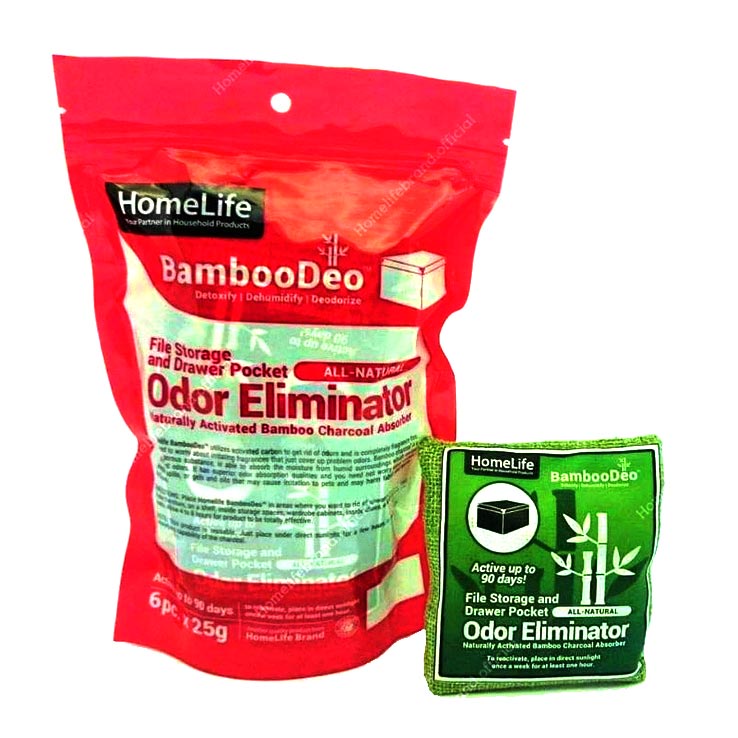 Homelife Bamboo Deo File Storage and Drawer Pocket Odor Eliminator ...