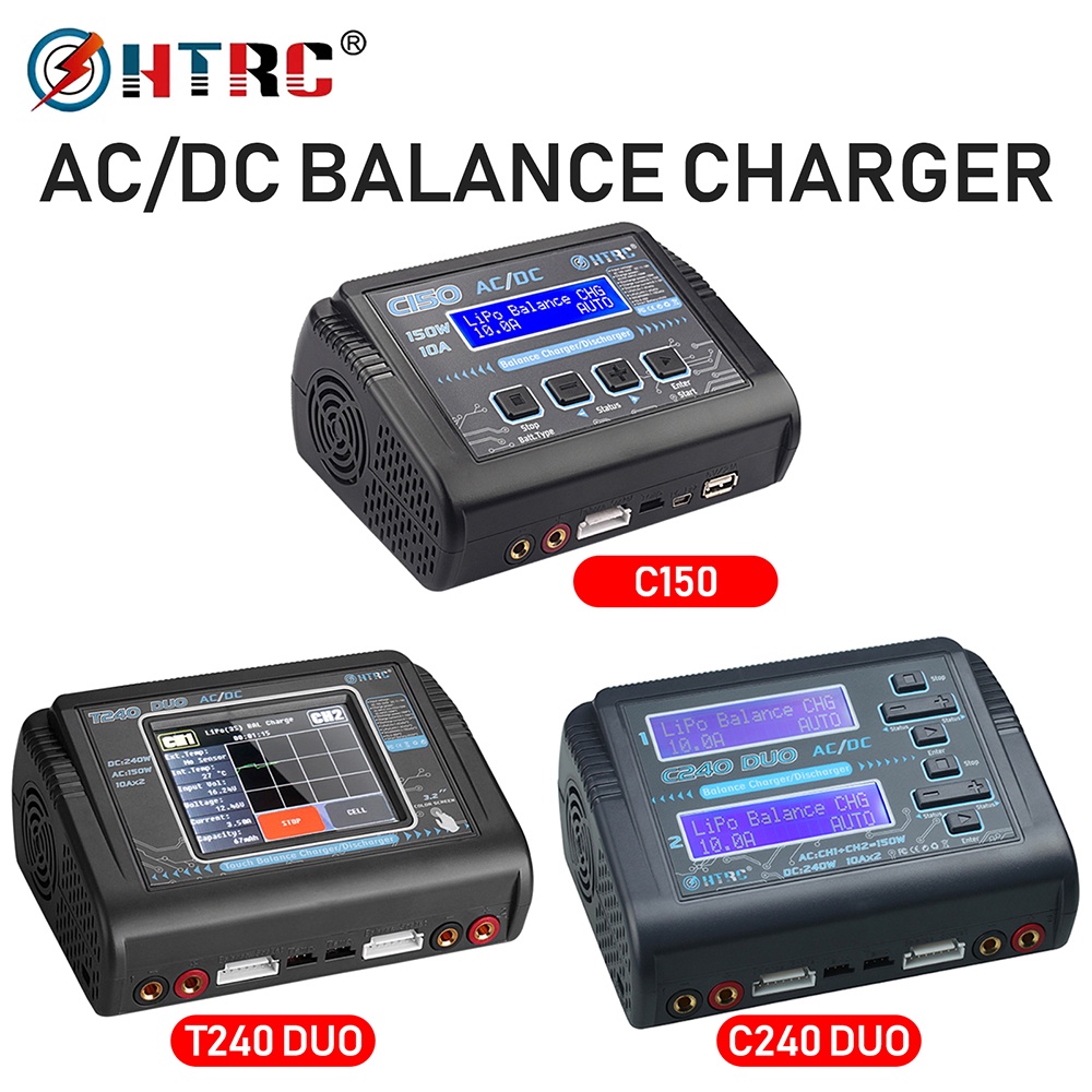 RC Charger Battery Discharger HTRC T240 C240 DUO C150 Lipo Battery ...