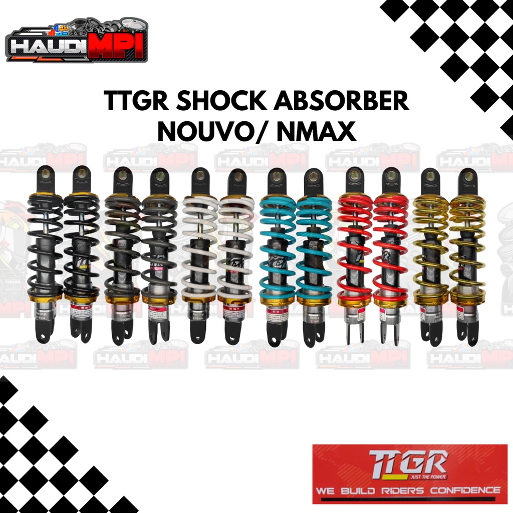 TTGR REAR SHOCK ABSORBER NOUVO/ AIRBLADE/ AEROX/ NMAX/ PCX 270MM 280MM ...