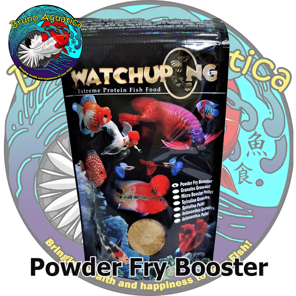 Watchupong Powder Fry Booster | 100g & 50g | Guppy Fish | Cichlid ...