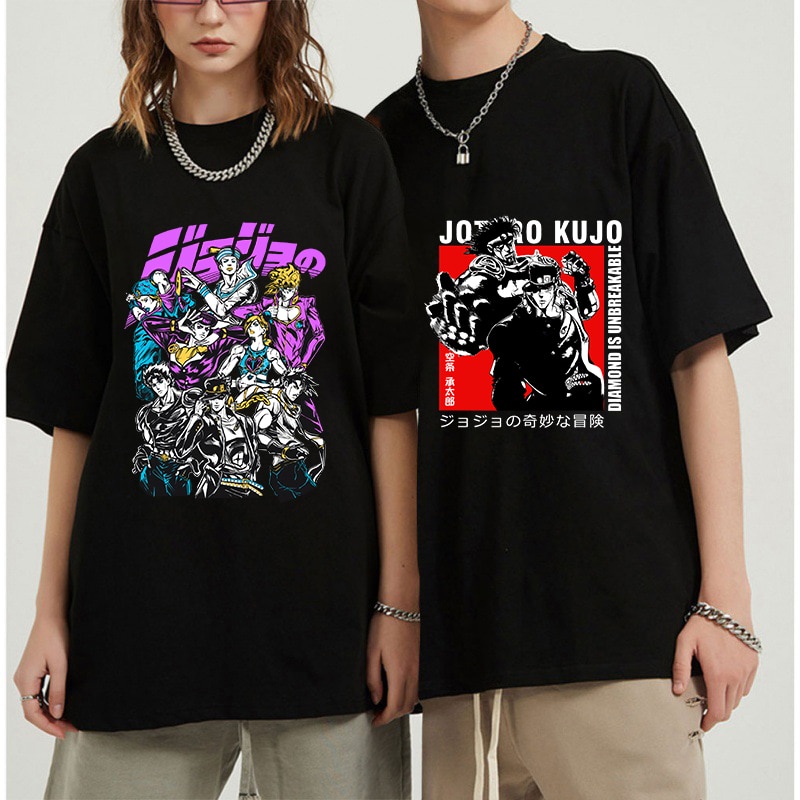 Unisex Jojo Bizarre Adventure T Shirt Men Japanese Anime Summer Tops T ...