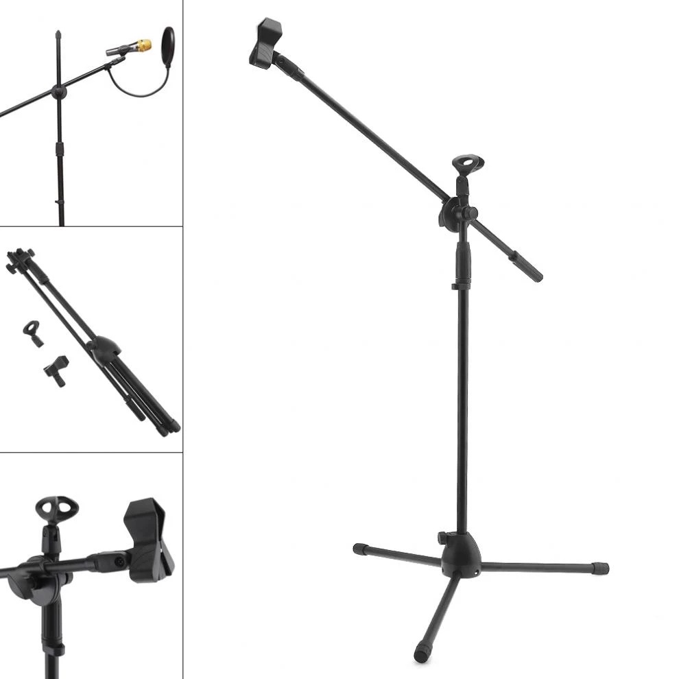 Professional Swing Boom Floor Metal Stand Microphone Holder Microphone ...