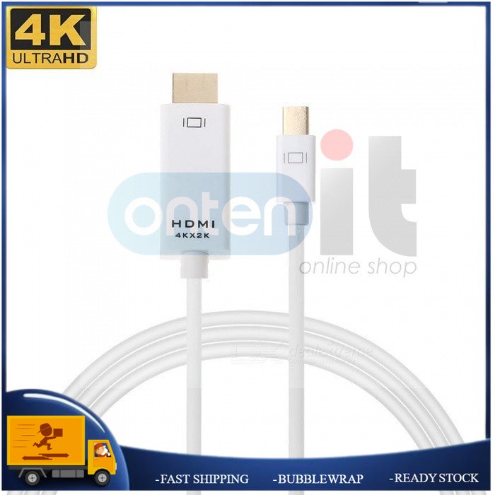 Mini DP Thunderbolt Display Port to HDTV 4K*2K Cable 1.8Meter | Shopee ...